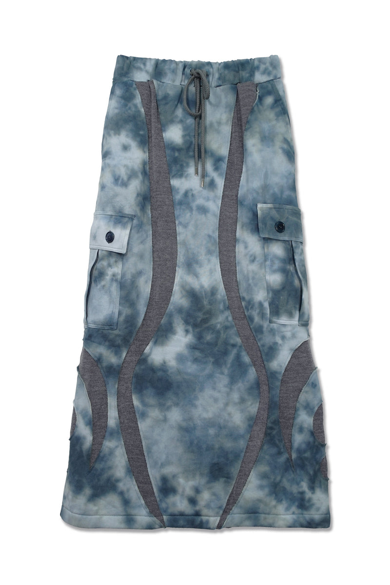 Unalome long skirt -tie-dye blue- – Cycle by myob