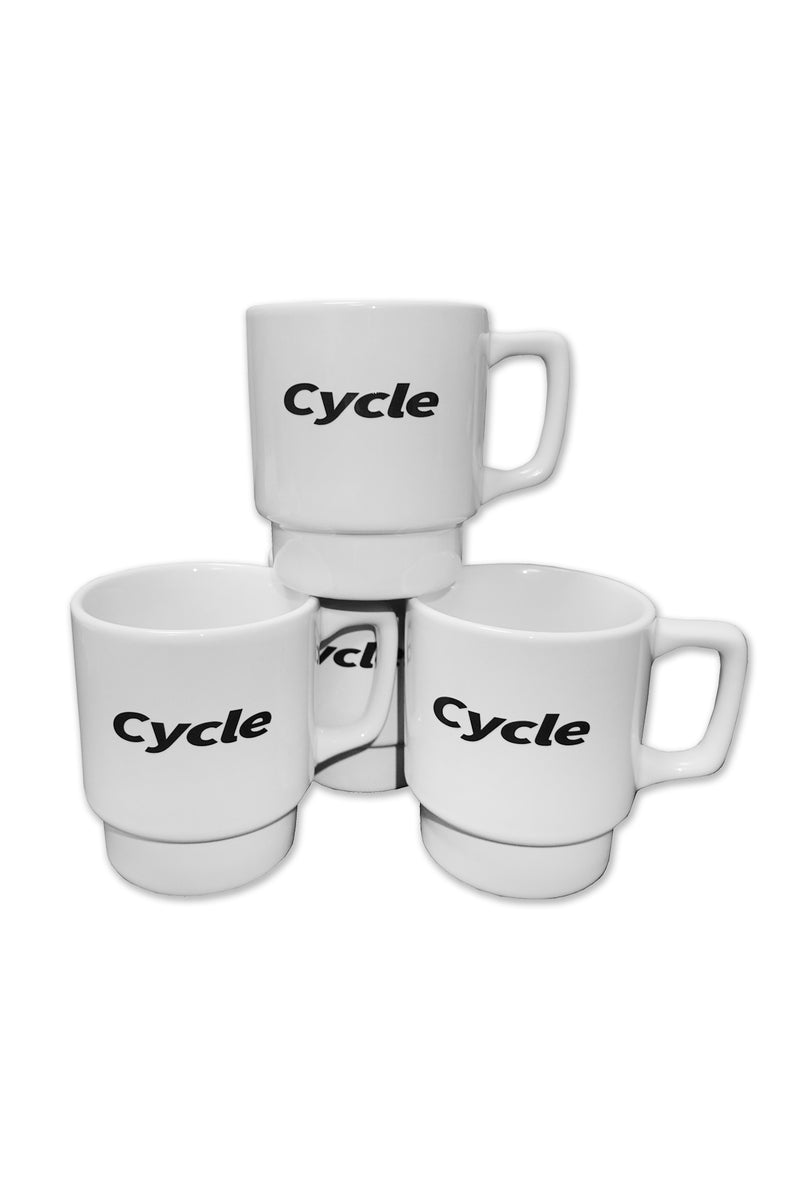 Cycle logo stacking mug – Cycle by myob